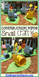 Snail Craft & Writing Activity