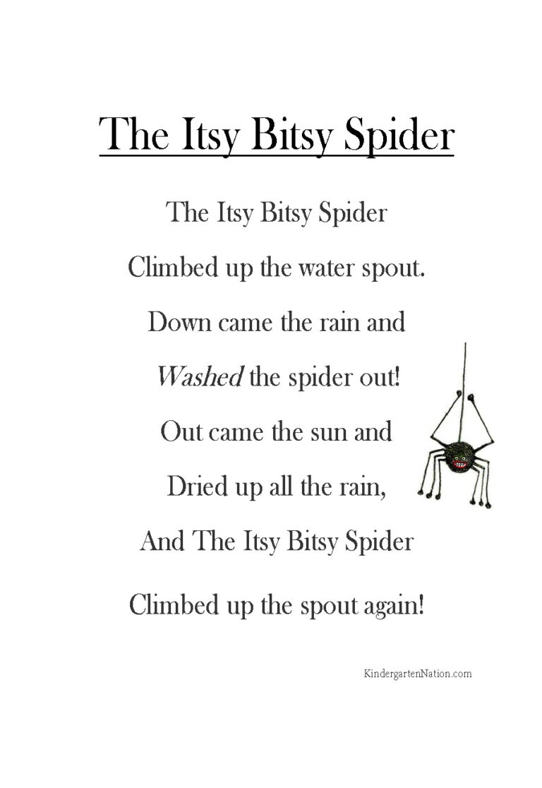 The Itsy Bitsy Spider