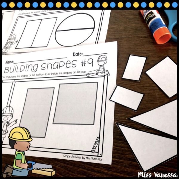 Composing 2D Shapes With Shapes Worksheets (Instant Download ...